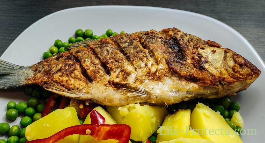 Caras prajit, cu cartofi natur – Life Protecta