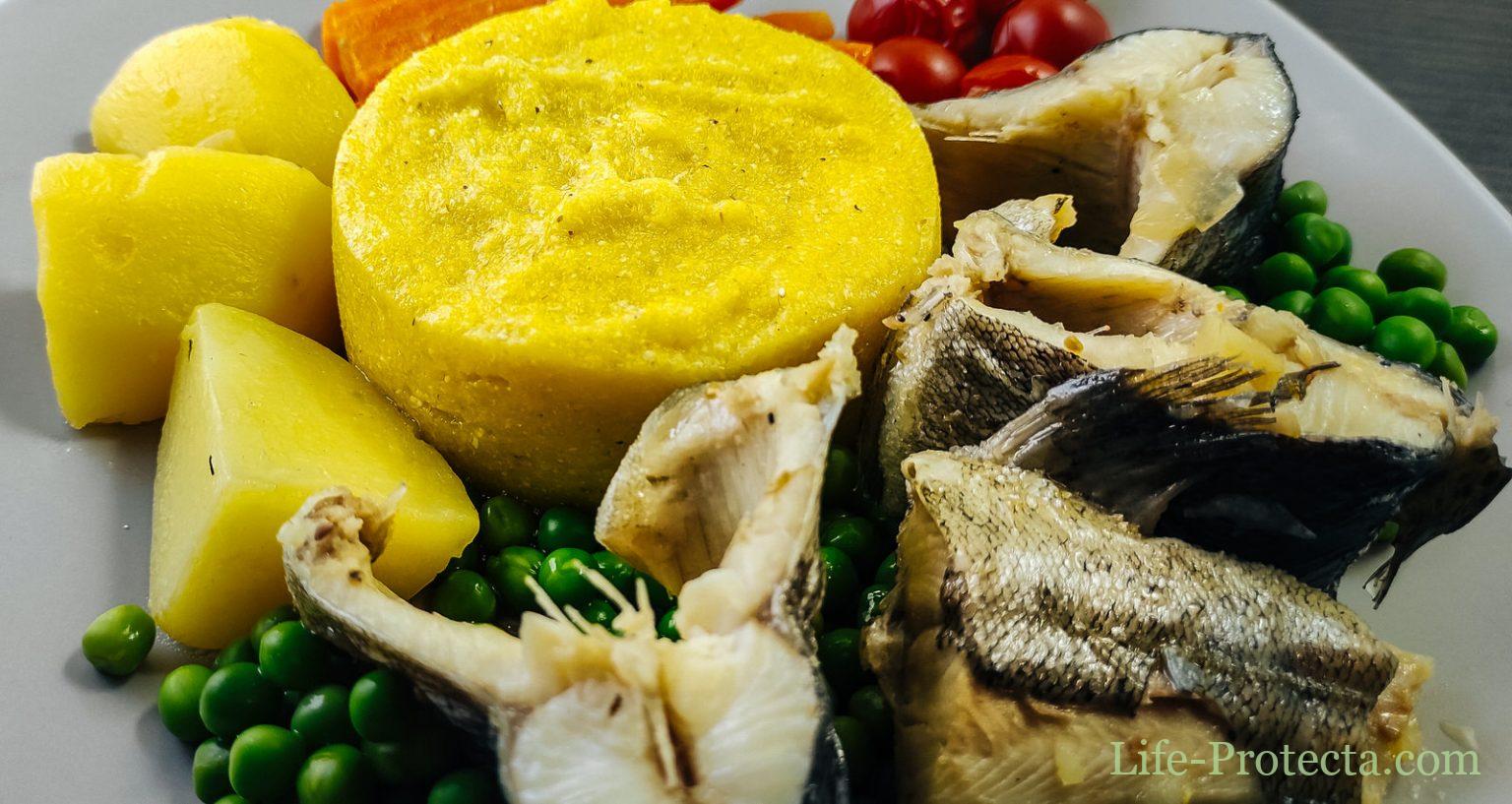 Pastrav posat cu legume fierte – Life Protecta